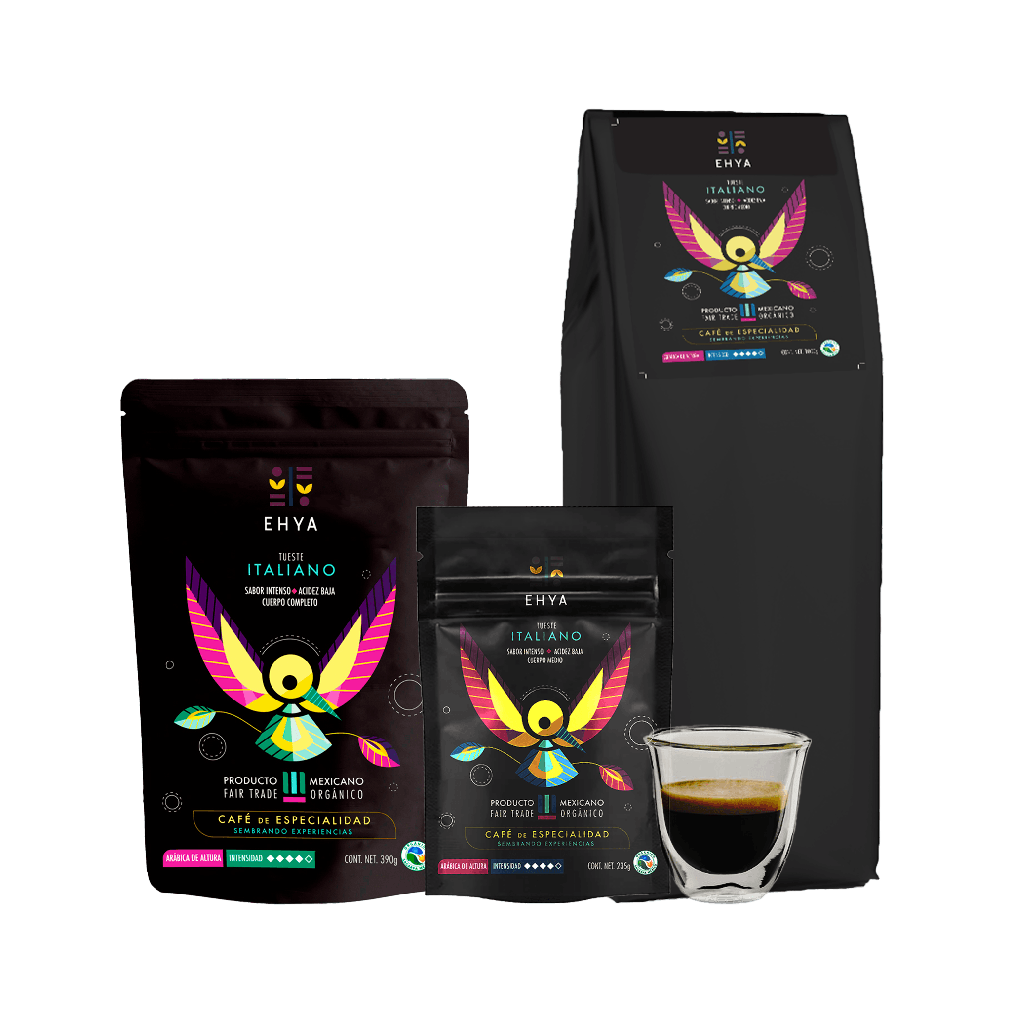 Café Italiano Gourmet | Tueste Intenso Orgánico - EHYA CAFÉ